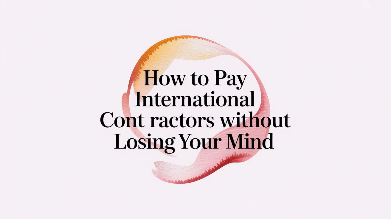 How to Pay International Contractors Without Losing Your Mind