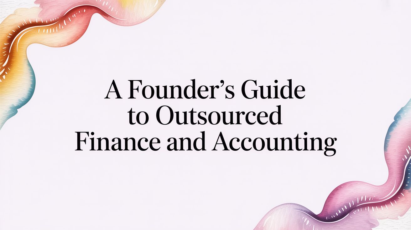 A Founder's Guide to Outsourced Finance and Accounting