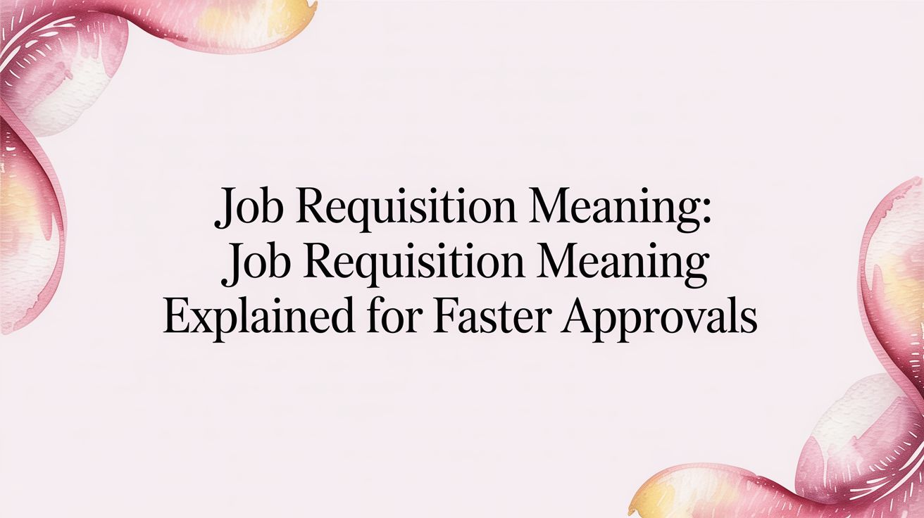 Job Requisition Meaning: A Founder's Guide to Getting Hires Approved, Fast.